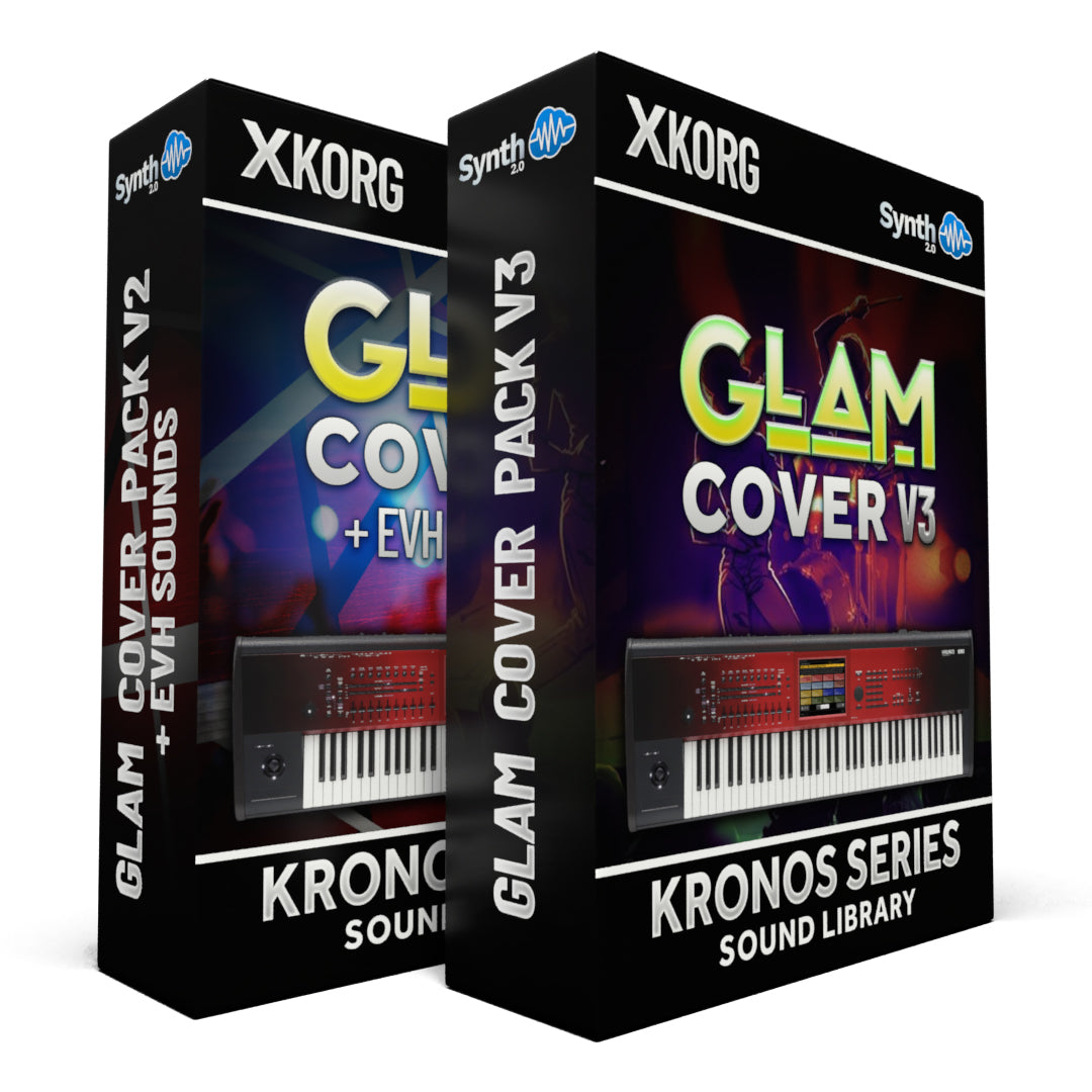 DRS017 - ( Bundle ) - Glam Cover Pack V2 + V3 - Korg Kronos / X / 2| Synthcloud