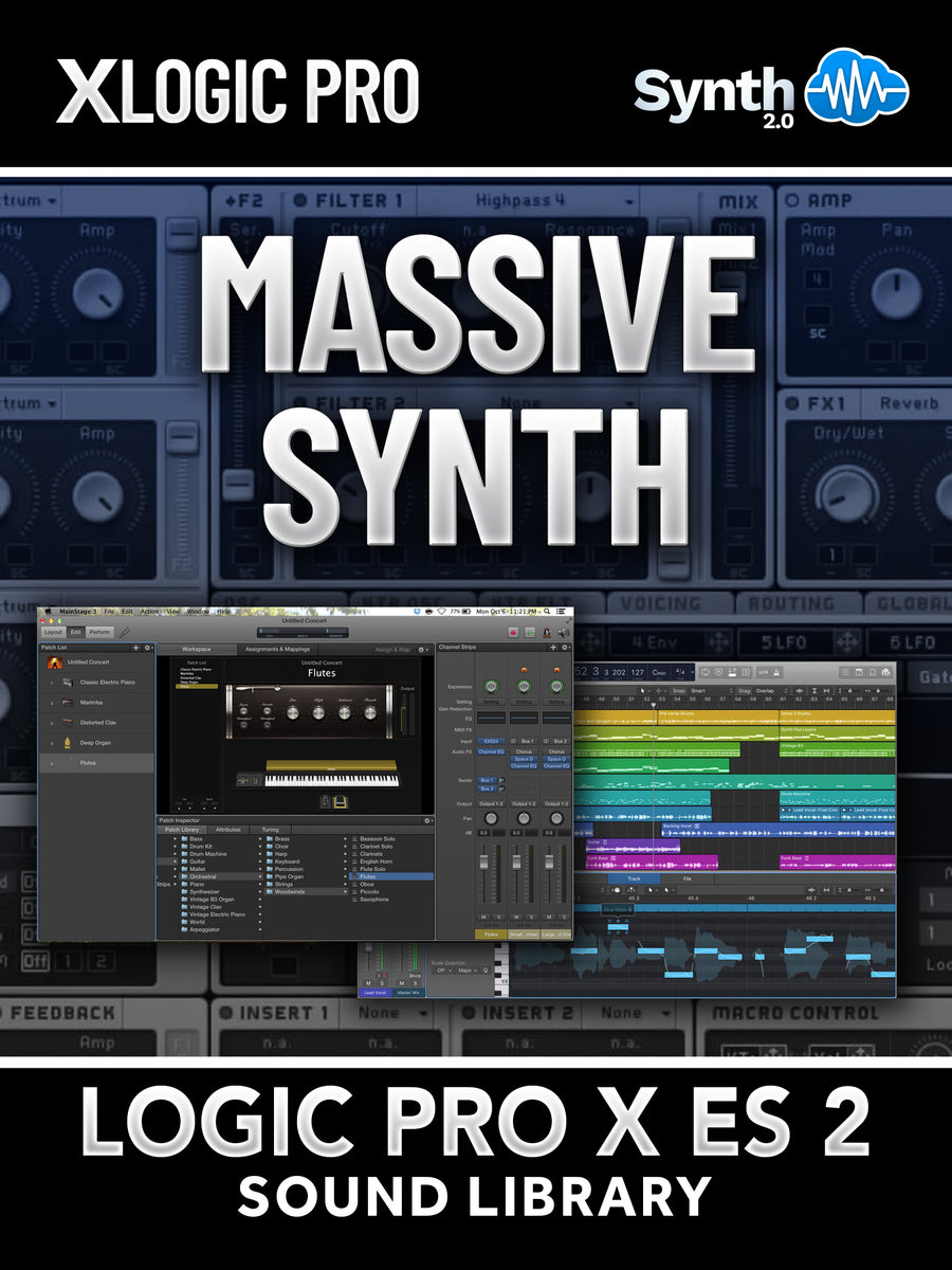 SWS017 - Massive Synth - Logic Pro X Mainstage ES2| Synthcloud di Manfredi Gaetano