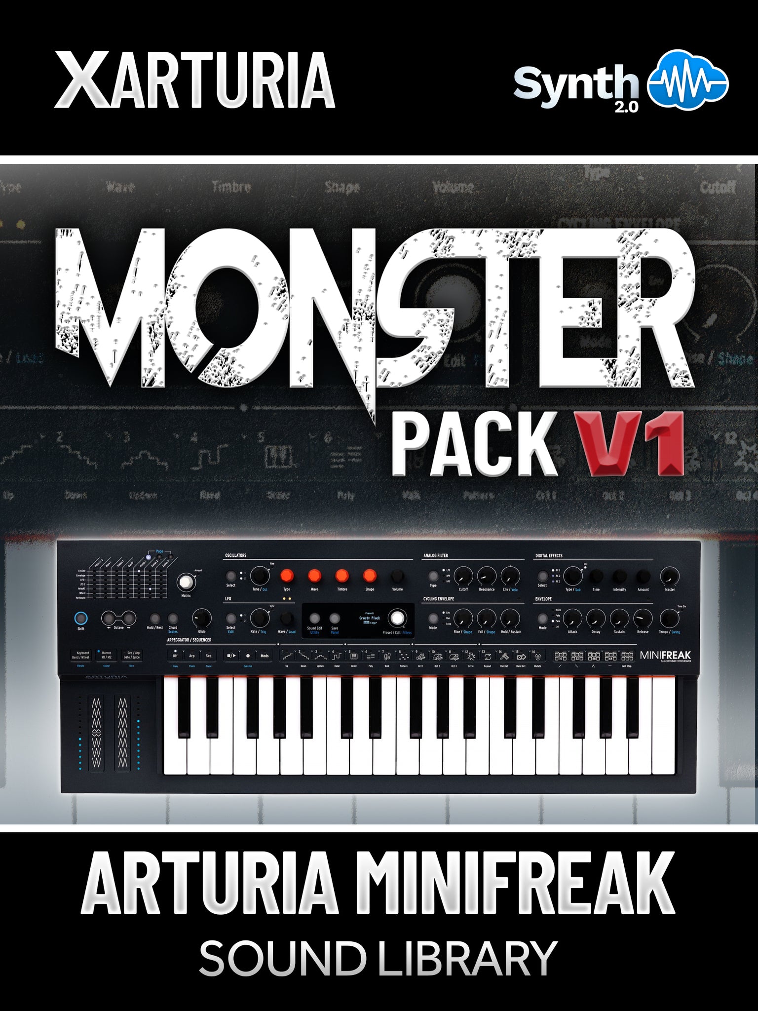 SCL021 - Monster Pack V1 - Arturia Minifreak - V - SynthCloud