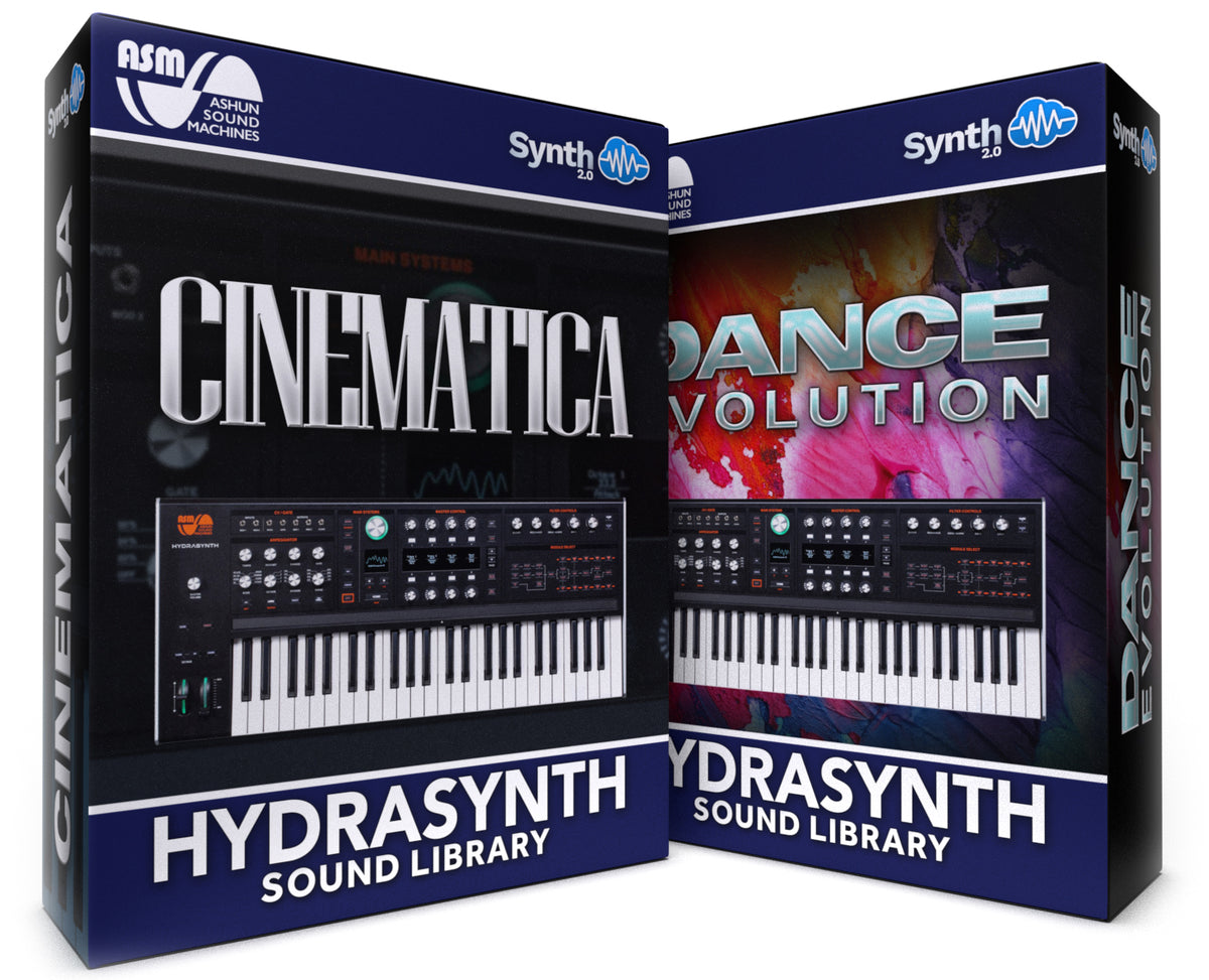 SCL129 - ( Bundle ) - Cinematica + Dance Evolution - ASM Hydrasynth Se - SynthCloud