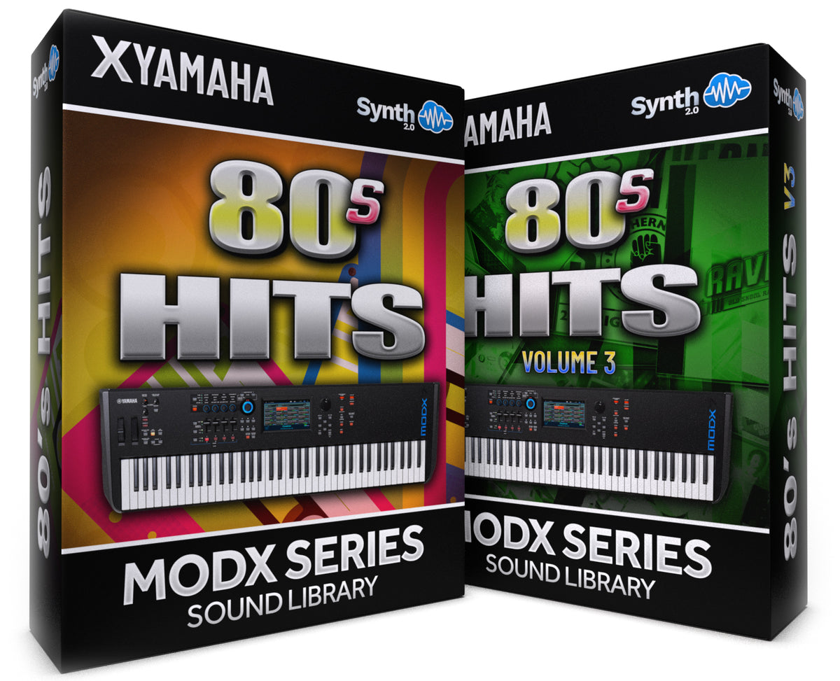 SJL007 - ( Bundle ) - 80's Hits V1 + V3 - Yamaha MODX / MODX+ - SynthCloud
