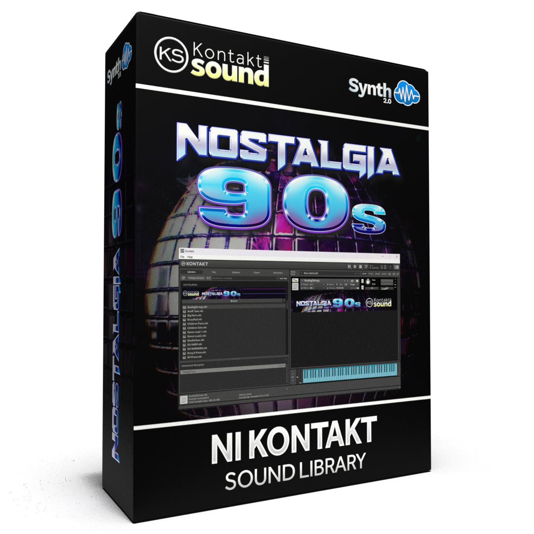 DRS032 Nostalgia 90s Native Instruments Kontakt 32 sounds - SynthCloud