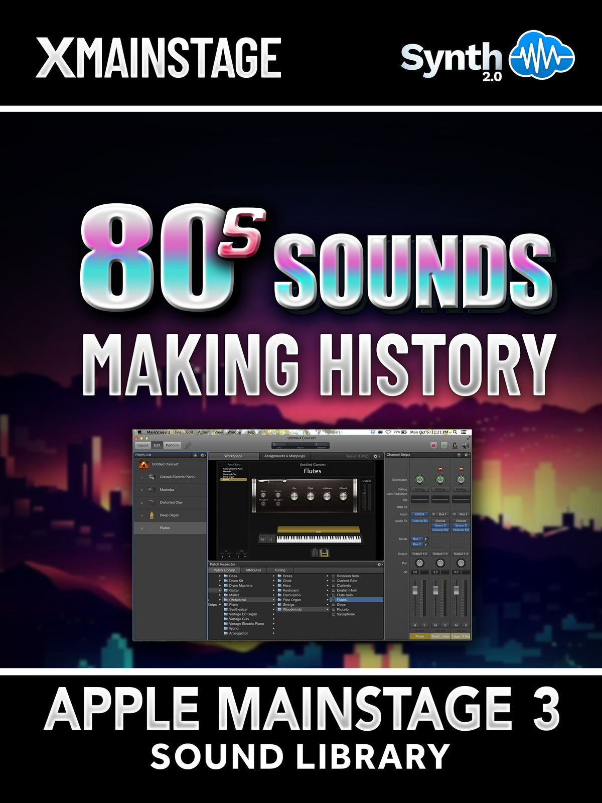 RLL001 - 80s Sounds Making History V1 - Logic Pro X Mainstage| Synthcloud