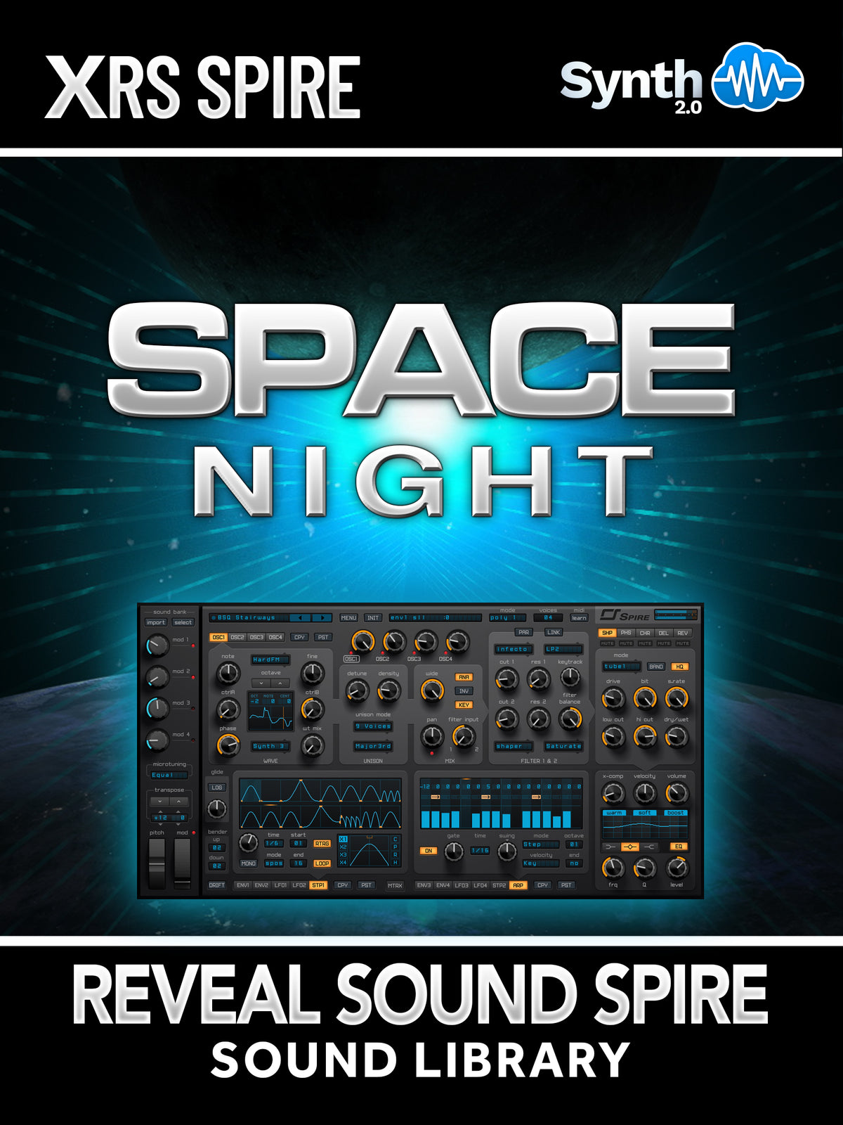 Spacenight Sound Bank Reveal Sound Spire 50 presets - SynthCloud