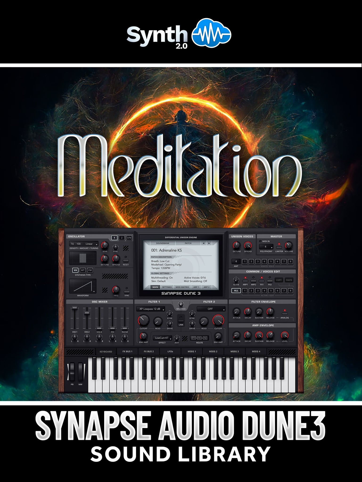 Meditation Synapse Audio Dune 3 50 presets - SynthCloud