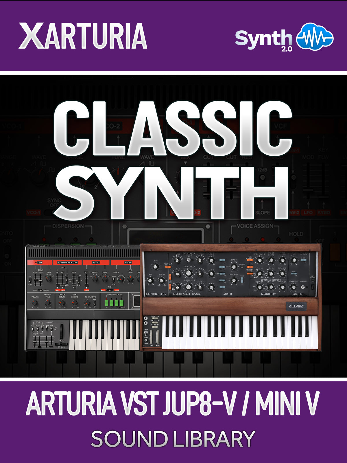 Classic Synth Arturia Vst JUP 8 V MINI V 17 presets - SynthCloud