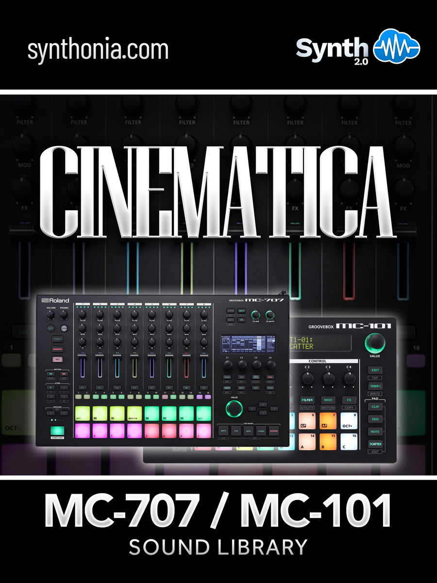 Cinematica Soundset MC 707 MC 101 50 presets - SynthCloud