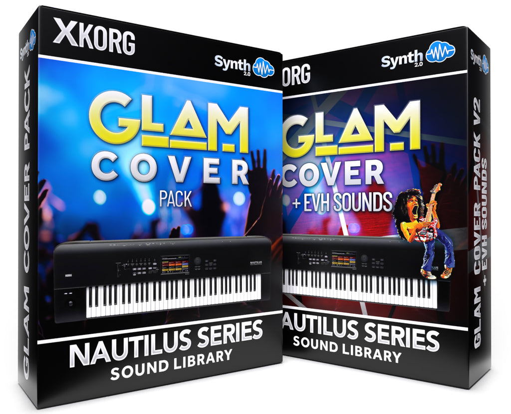 DRS016 - ( Bundle ) - Glam Cover Pack V1 + V2 - Korg Nautilus – Synthcloud