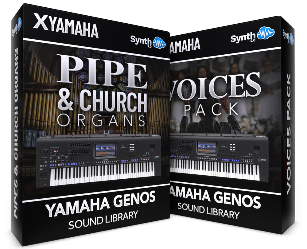 Bundle Pipe & Church Organs + Voices Pack Yamaha GENOS 2 - SynthCloud