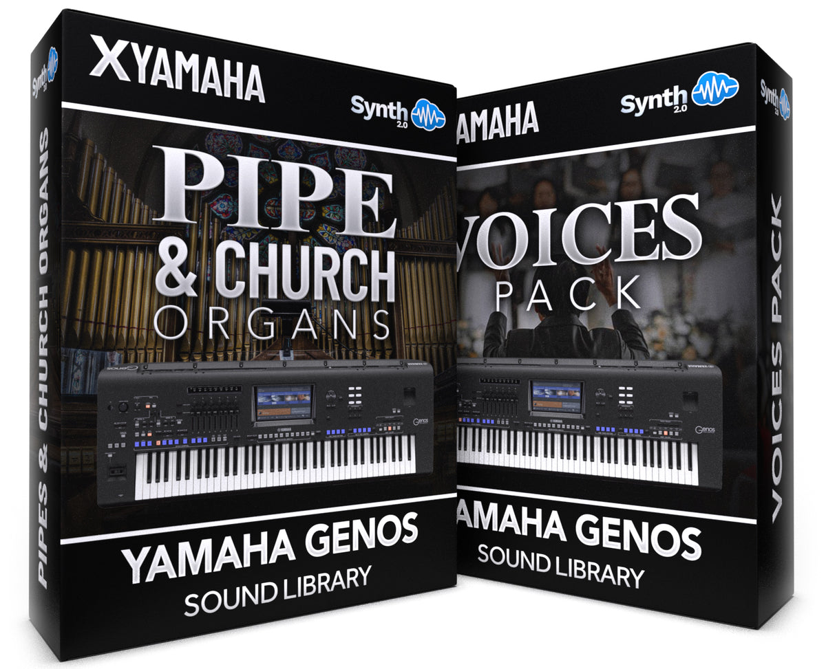 Bundle Pipe & Church Organs + Voices Pack Yamaha GENOS 2 - SynthCloud