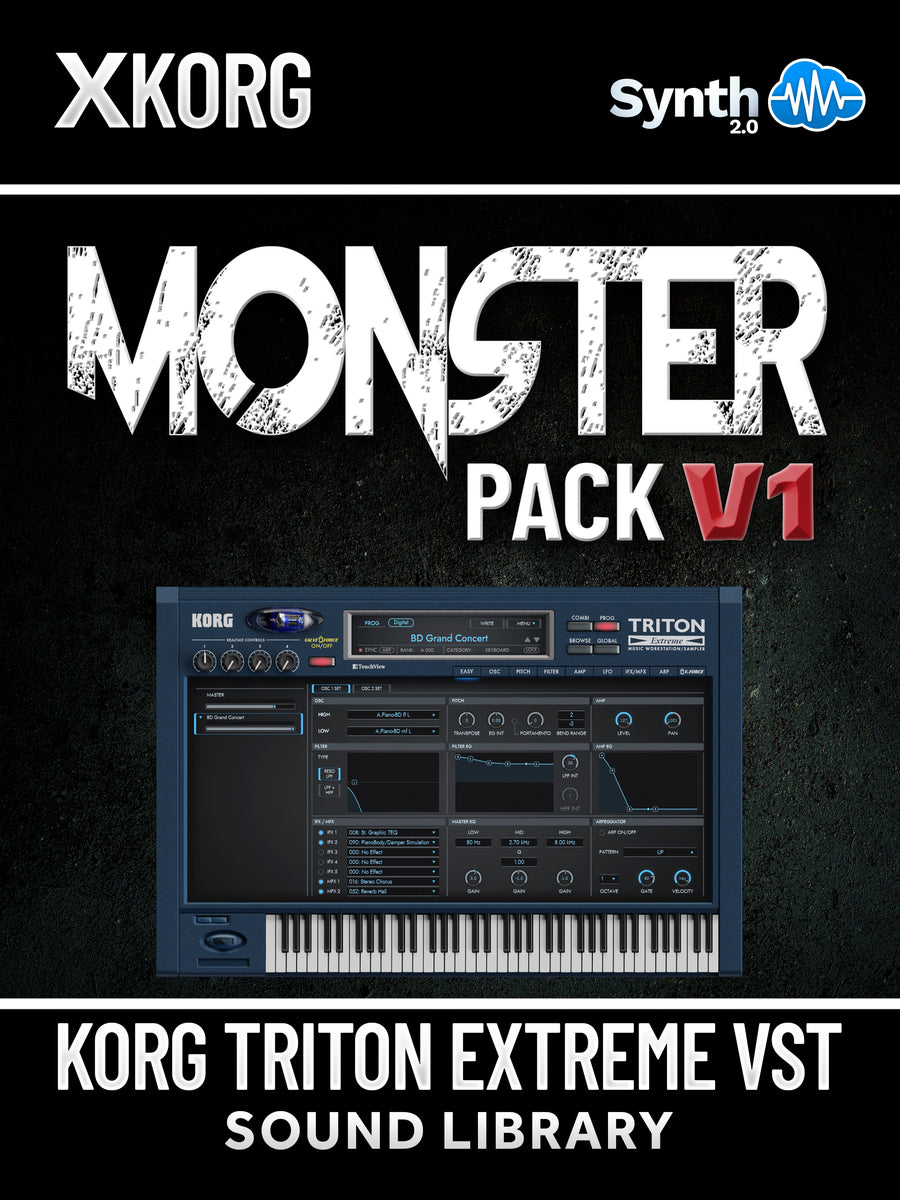 SCL329 - Monster Pack V1 - Korg TRITON EXTREME VST - SynthCloud