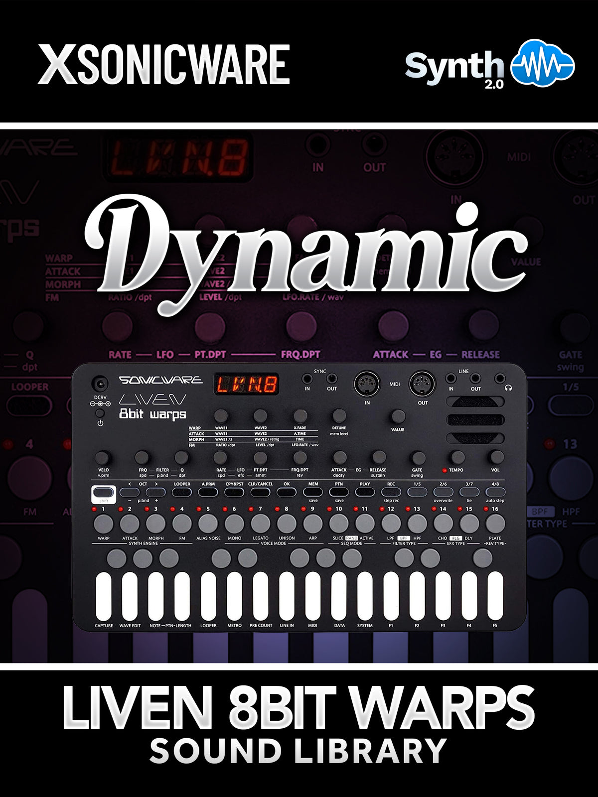 TPL024 Dynamic Sonicware LIVEN 8bit Warps 80 presets| Synthcloud di Manfredi Gaetano