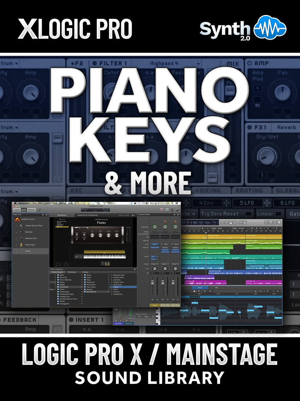 Piano Keys More Logic Pro X Mainstage 40 presets - SynthCloud